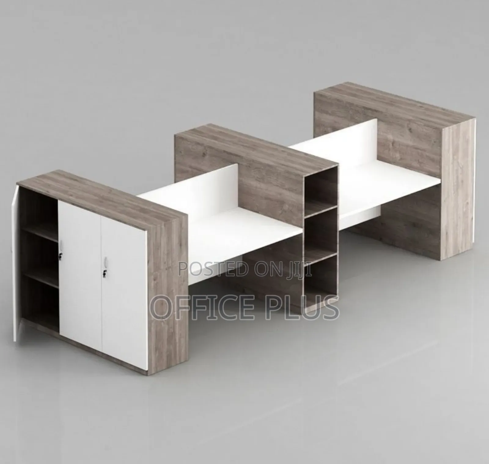 Modern Office Workstation With a Two-Person Desk Setup. in Central ...