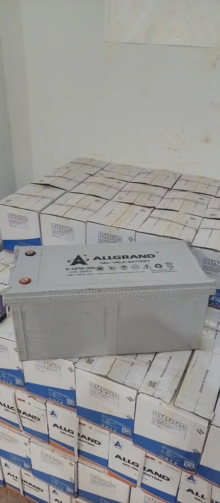 200ah Heavy Duty Pure Gel Battery Allgrand for sale - Goodwill Company ...