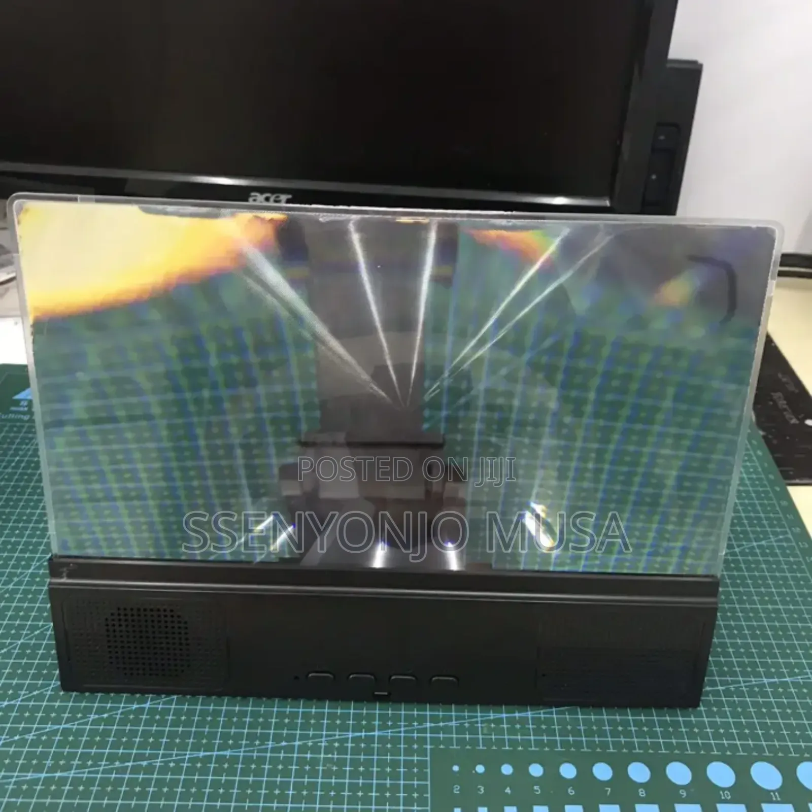 12" Mobile Screen Amplifier With Bluetooth Speaker –3d Hd Phone Screen ...