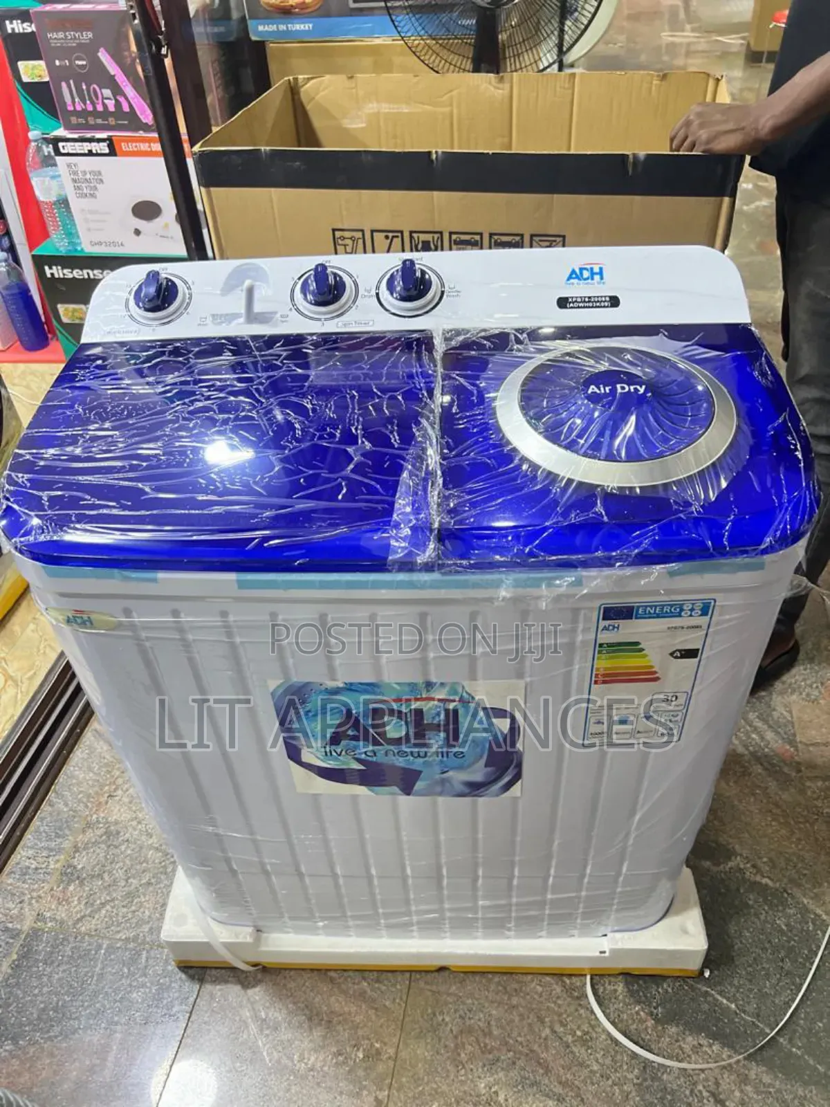 Adh Washing Machine 9kg Twin Tub, 2years Warranty, Strong and Durable ...