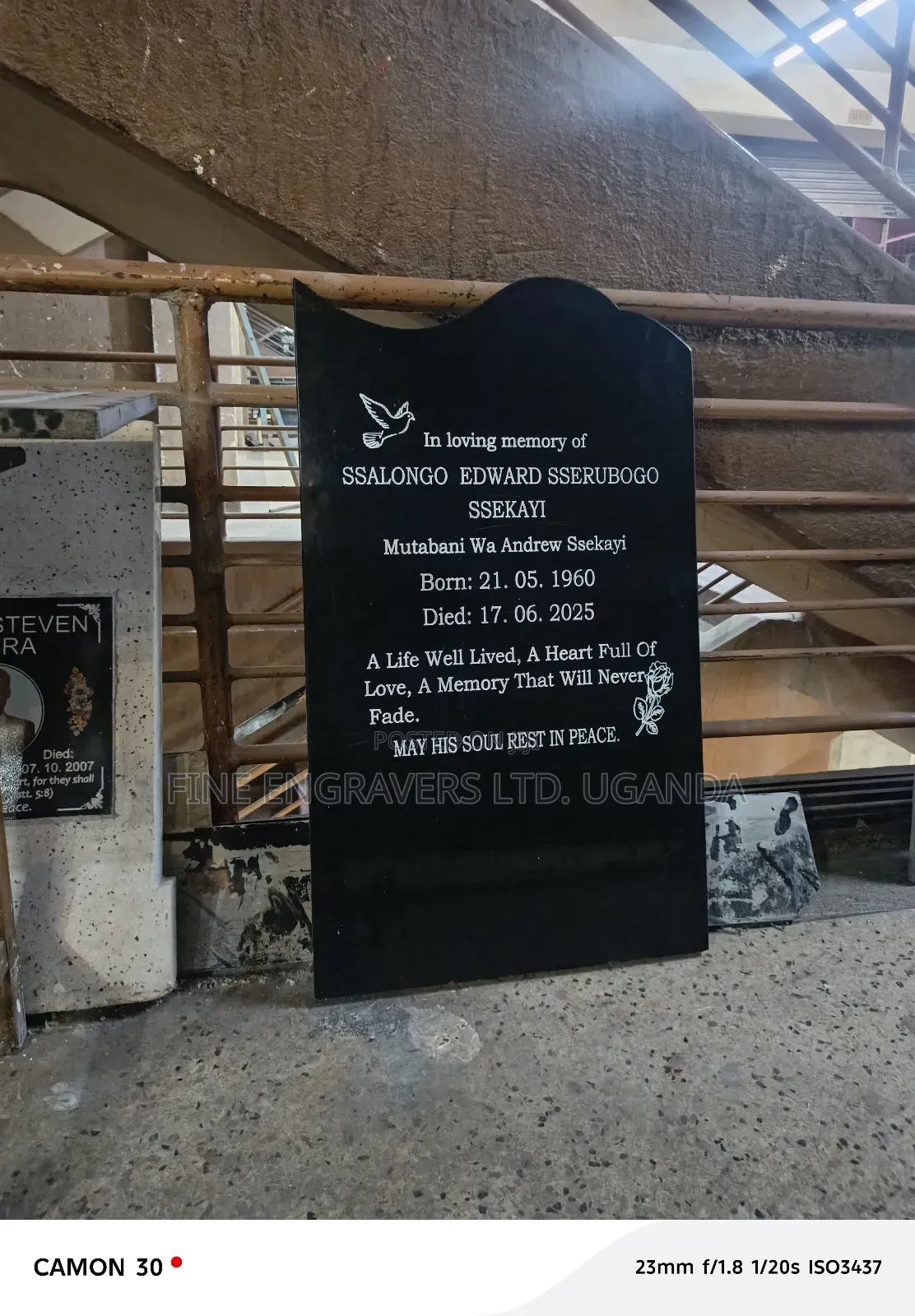 Headstone for Grave and Foundation Stone in Central Division - Other ...