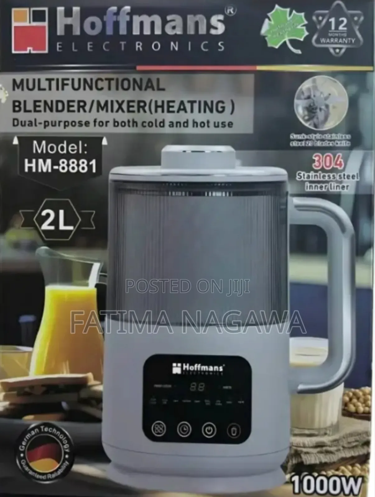 Hoffmans Hm-8881 Multifunctional Blender/Mixer (Heating) in Central ...