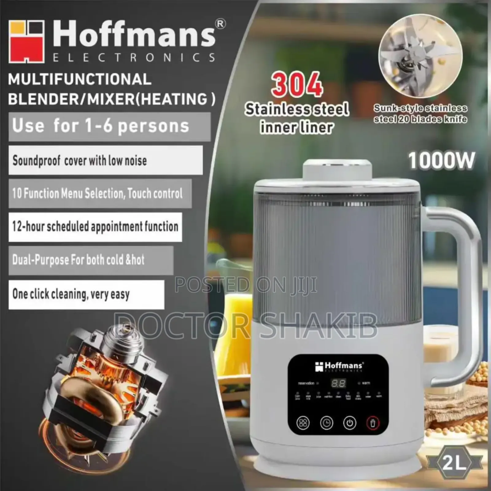 Hoffmans Hm-8881 Multifunctional Blender/Mixer (Heating) in Central ...