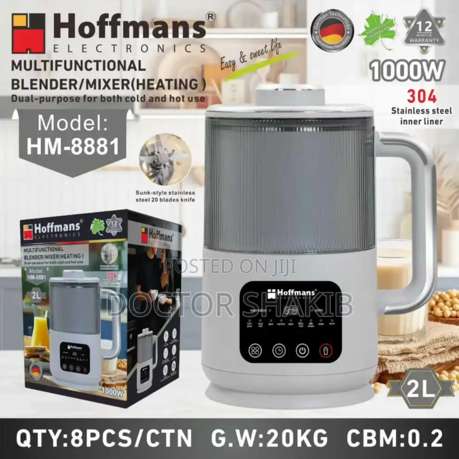 Hoffmans Hm-8881 Multifunctional Blender/Mixer (Heating) in Central ...