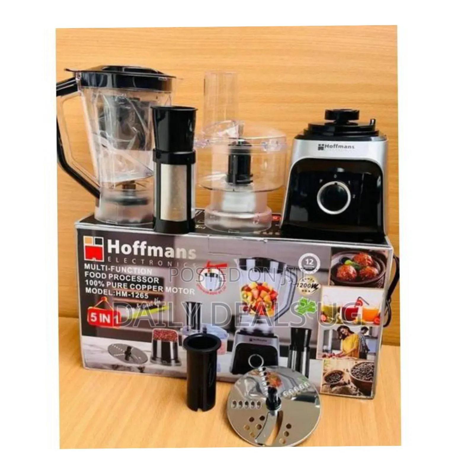 Hoffmans Hm-1265 Multi-Function 5-in-1 Food Processor - Multicolor in ...
