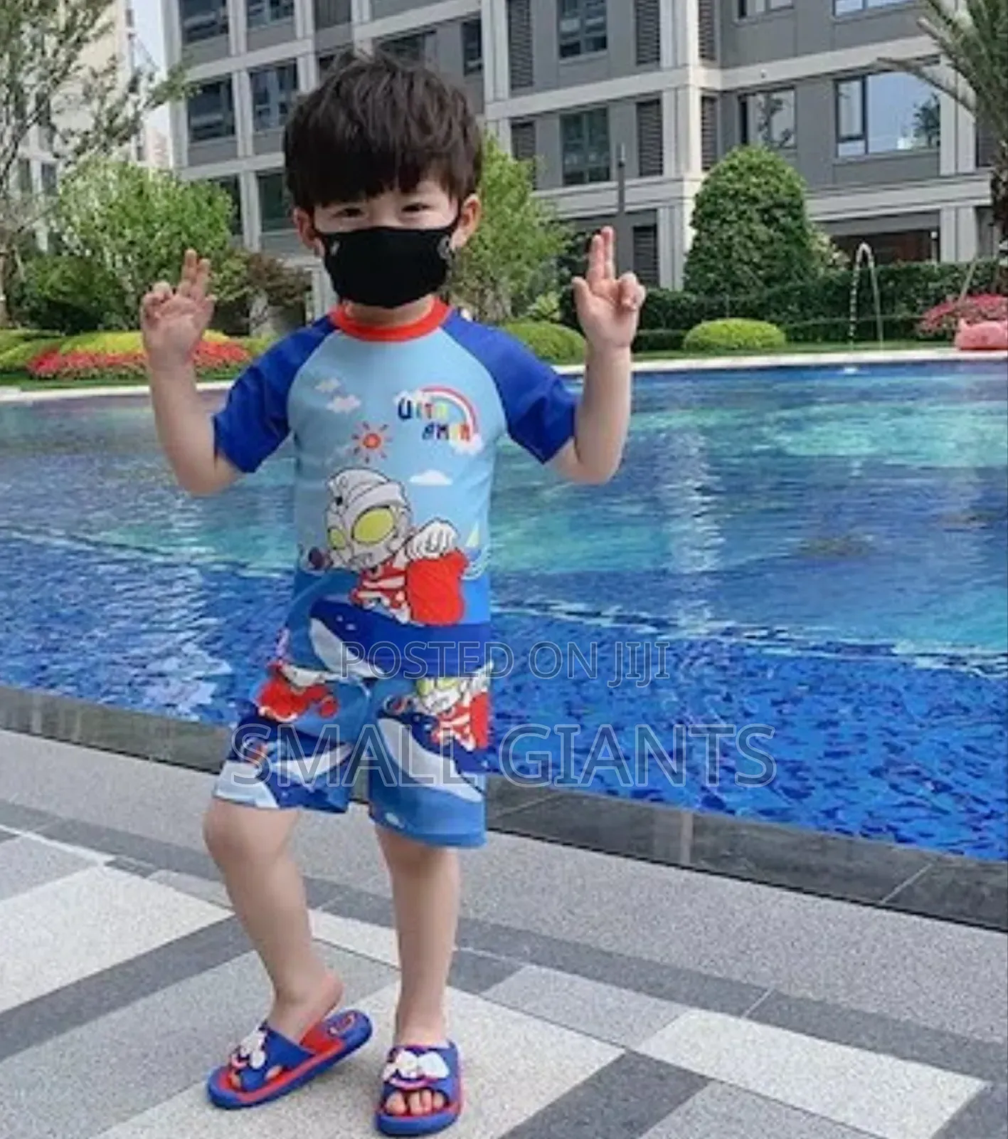 Boys Two Pieces Cartoon Swimsuit in Central Division - Children's ...