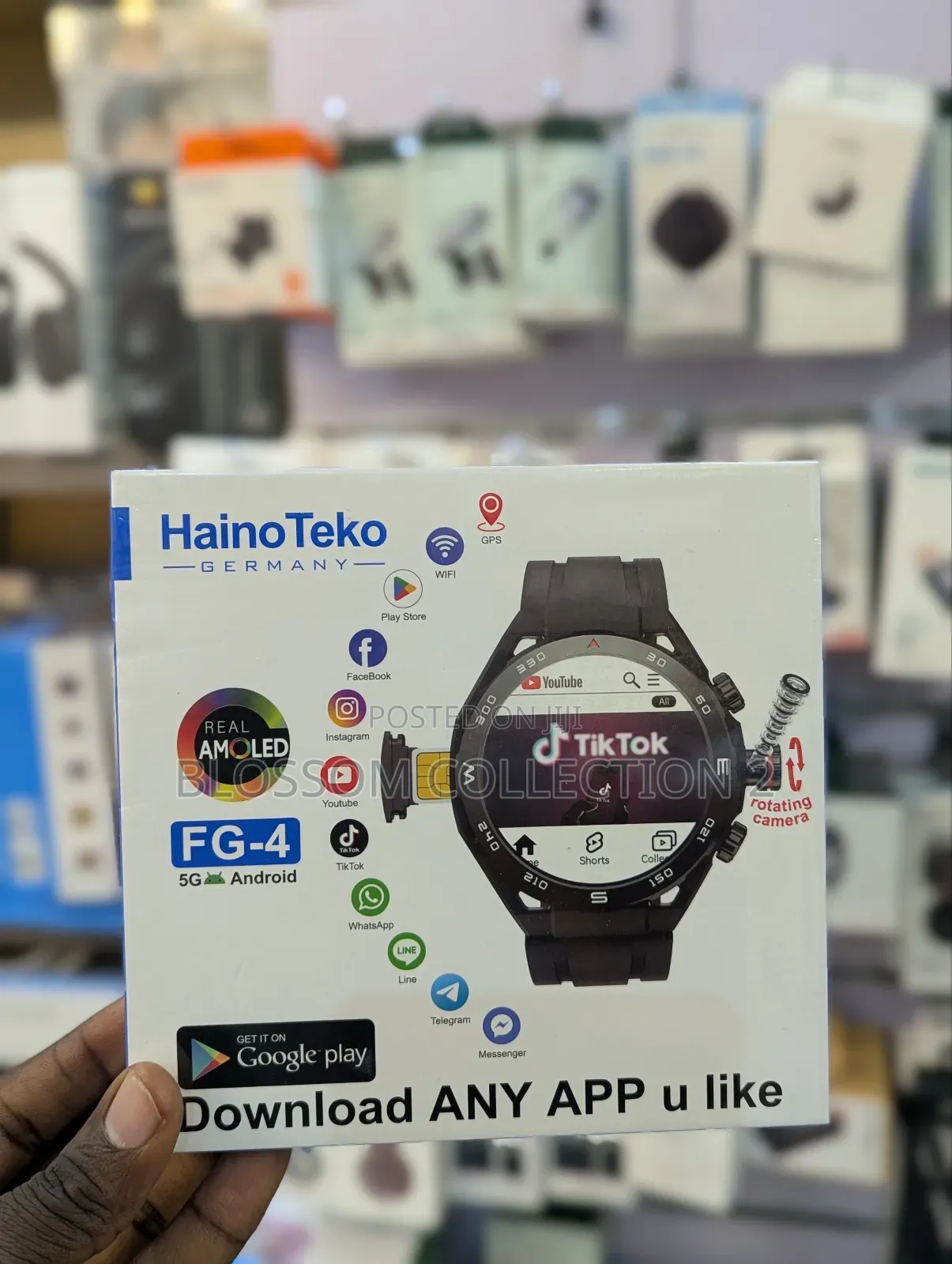 Haino Teko 4g Sim Card Android Smartwatch With GPS Wifi, Cameras in ...