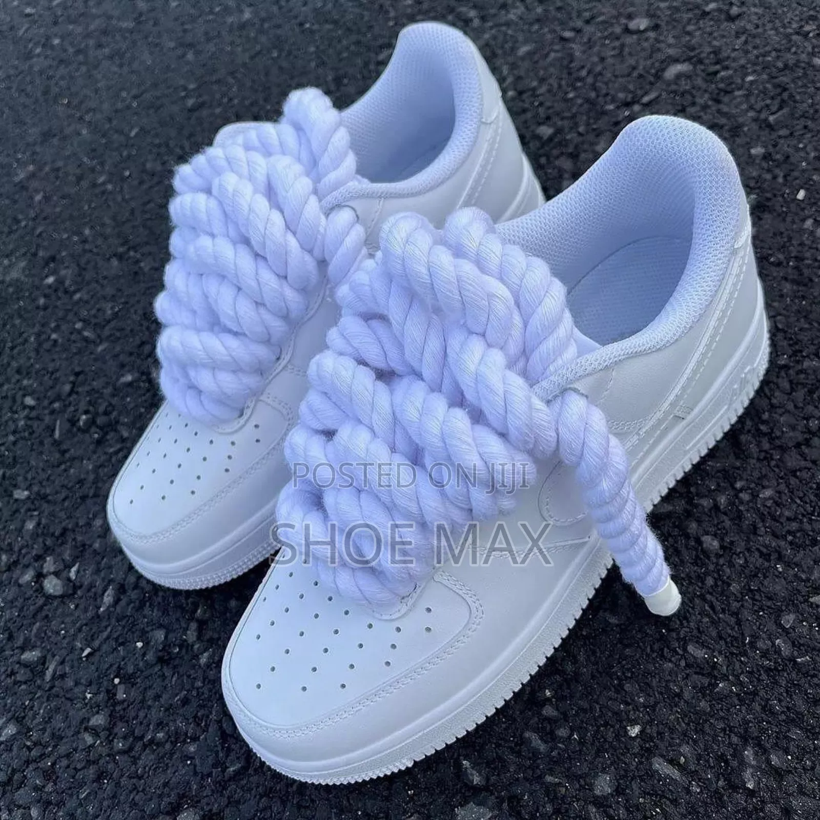 All White Chunk Big Lace X Air Force 1 in Central Division - Shoes ...