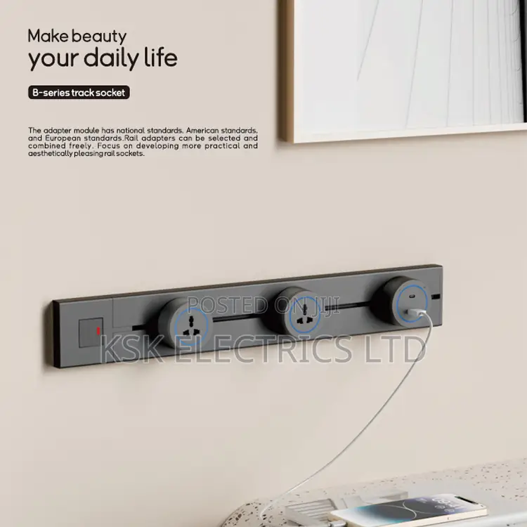 Desktop Power Socket Track System in Central Division - Accessories ...