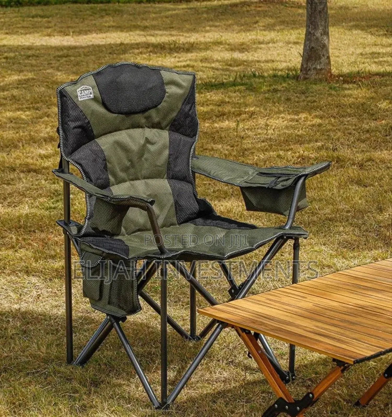Campmaster Expedition Deluxe Camping Chair With Side Pocket in Central ...