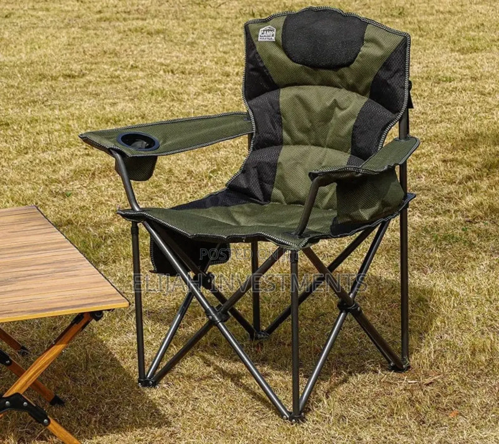 Campmaster Expedition Deluxe Camping Chair With Side Pocket in Central ...