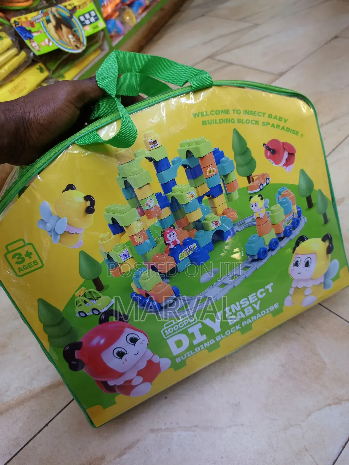 100pcs Diy Insect Baby Building Block Paradise" Toy Set. in Central ...