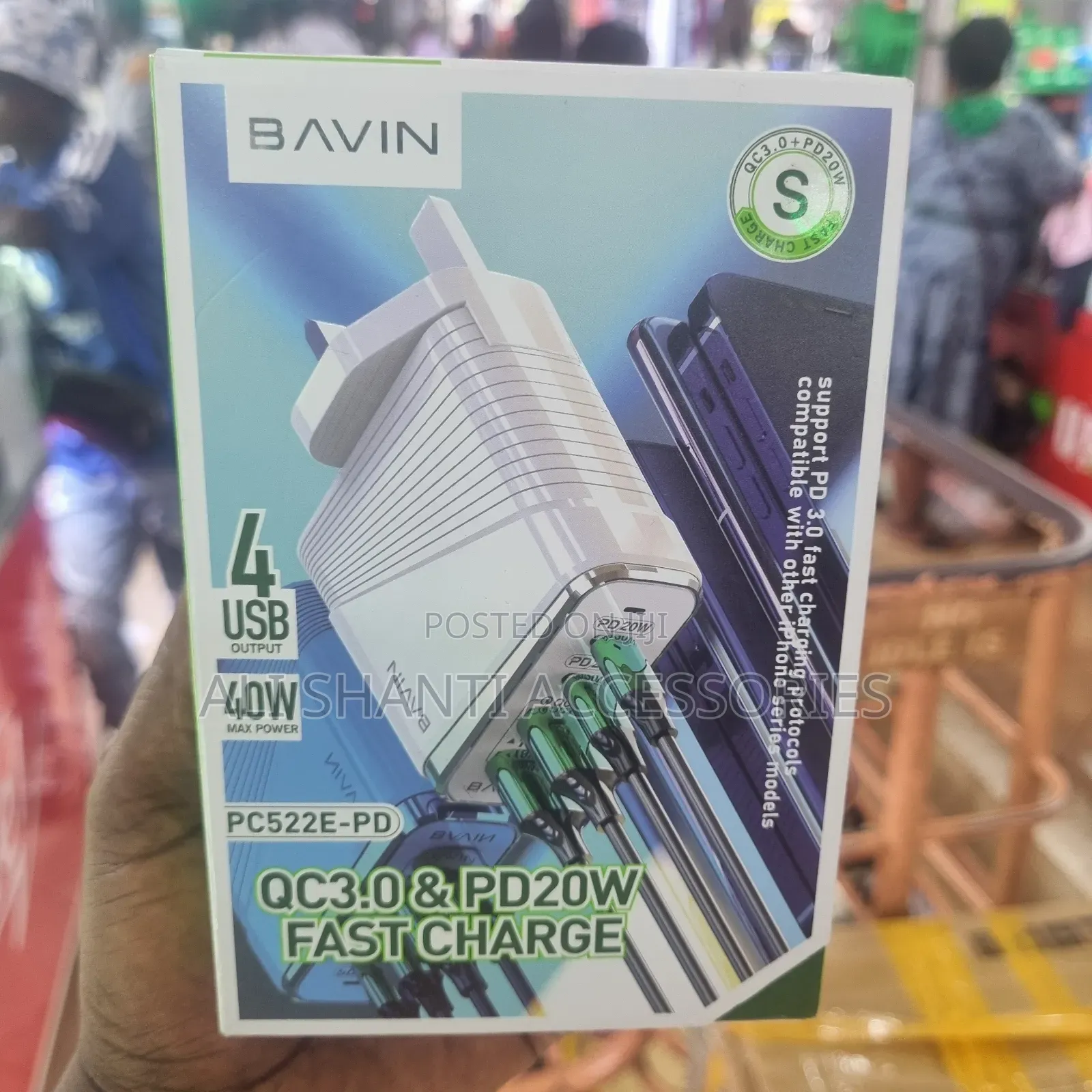 Qc3.0 Pd20 Fast Charger Bavin 40w in Central Division - Accessories for ...