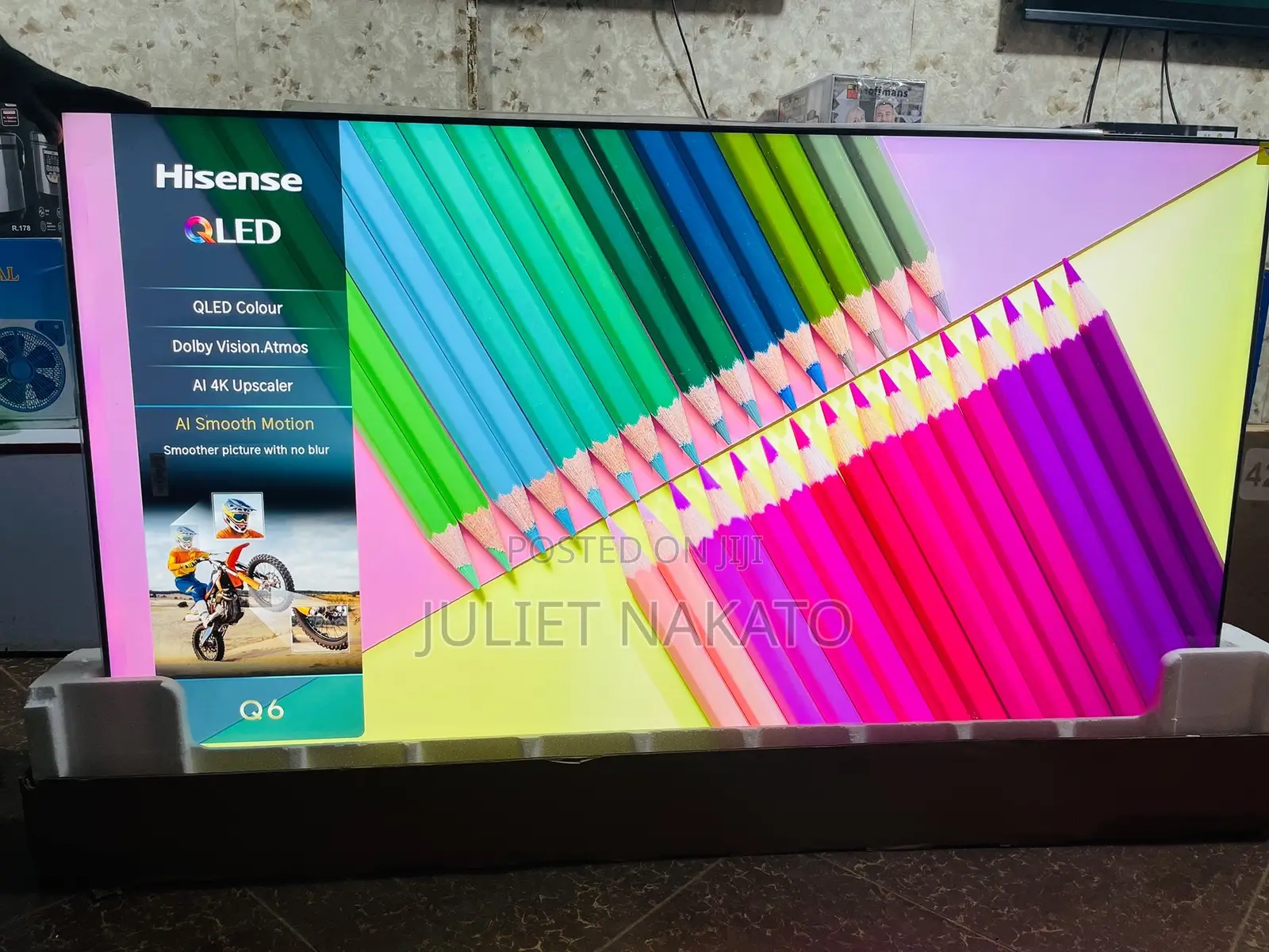 Qled 75 Inches Hisense Smart Tv With Inbuilt Free to Air Decoder in ...