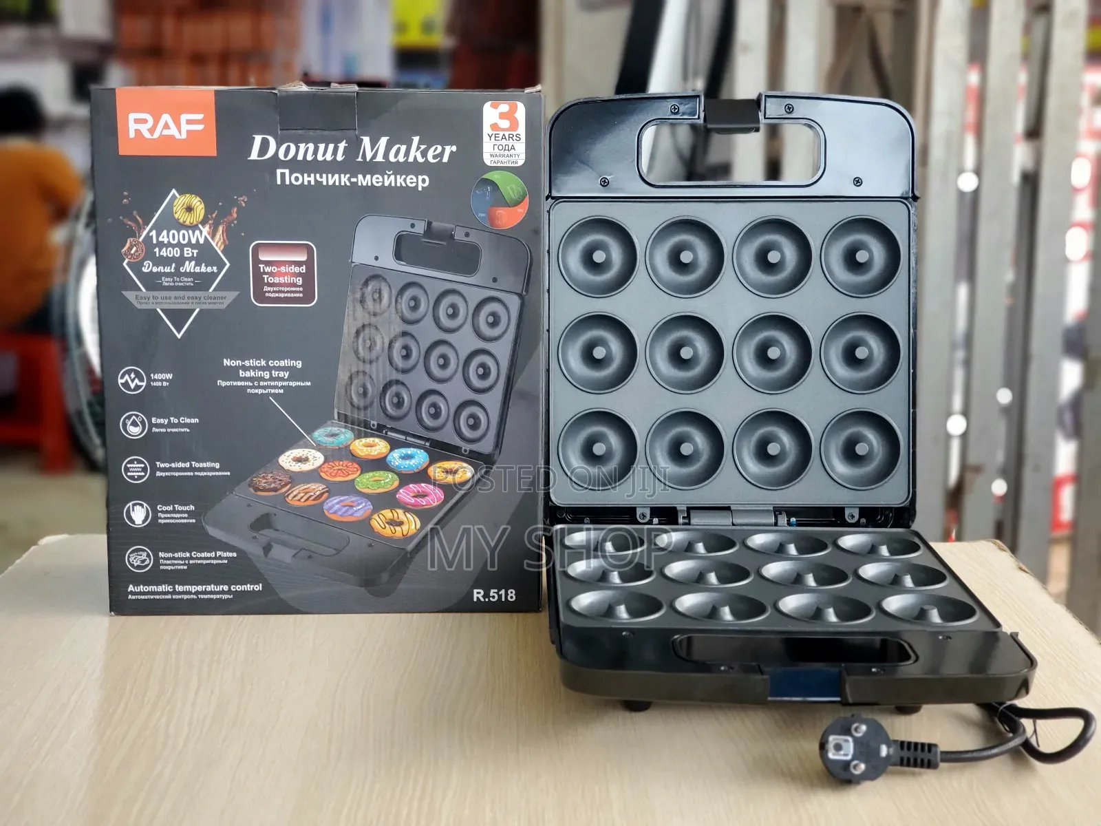 Mini Donut Maker Machine-12pieces Non Stick Plate R.518 in Central ...