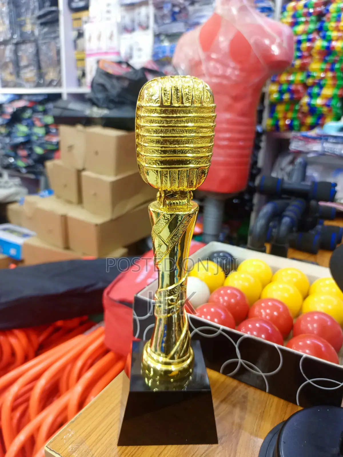 Golden Award Trophy for sale - H.K Price: USh 100,000 on Jiji.ug ...