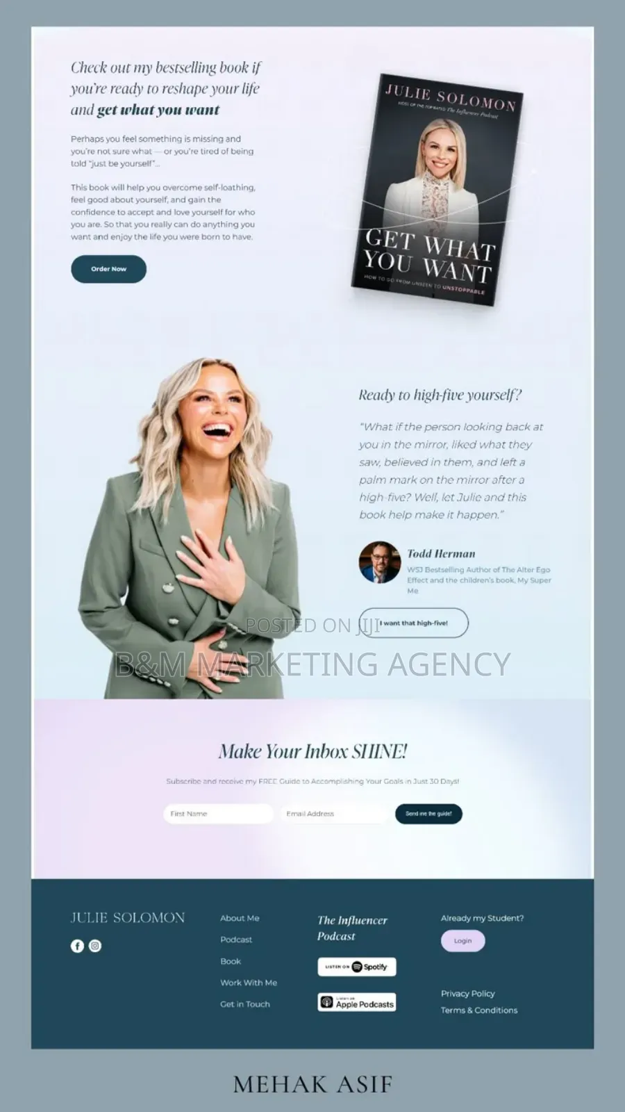 Portfolio Website for Influencers and Content Creators in Central ...