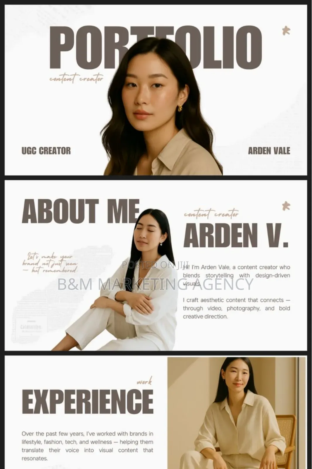 Portfolio Website for Influencers and Content Creators in Central ...