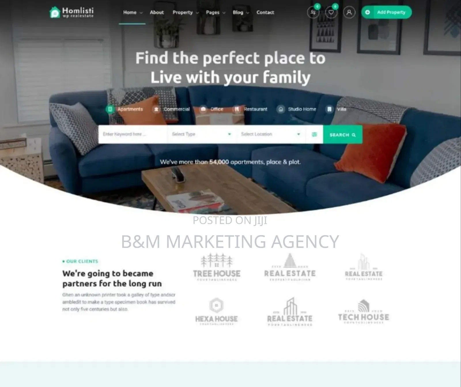 Website For Hotel Bookings And Real Estate Business in Central Division ...