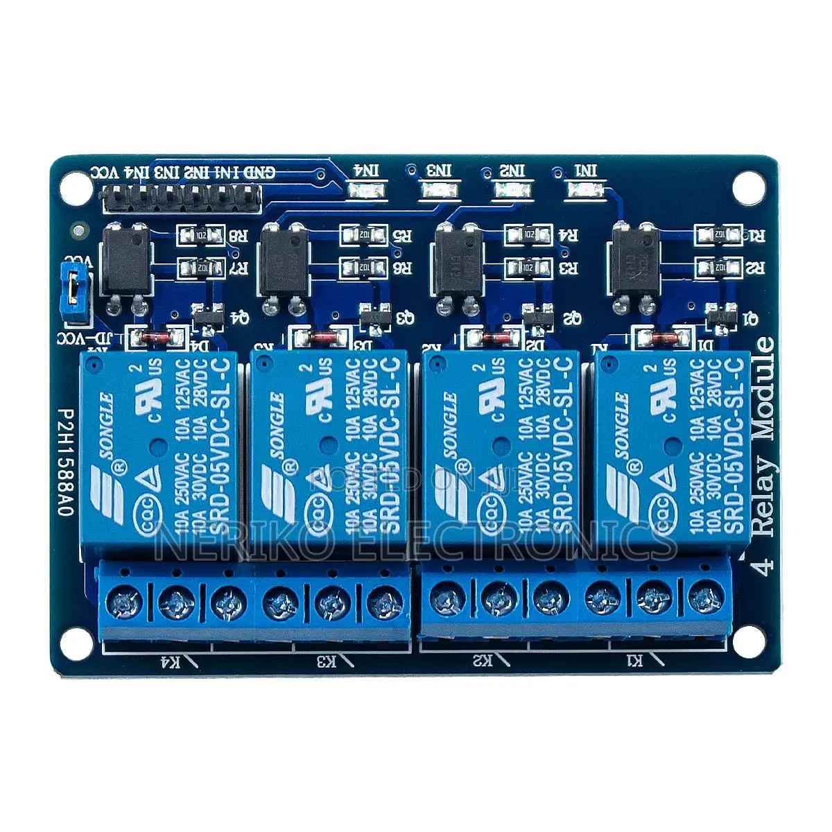 4-Channel 3-5v Relay Module With Opto Isolated Input for Arduino in ...