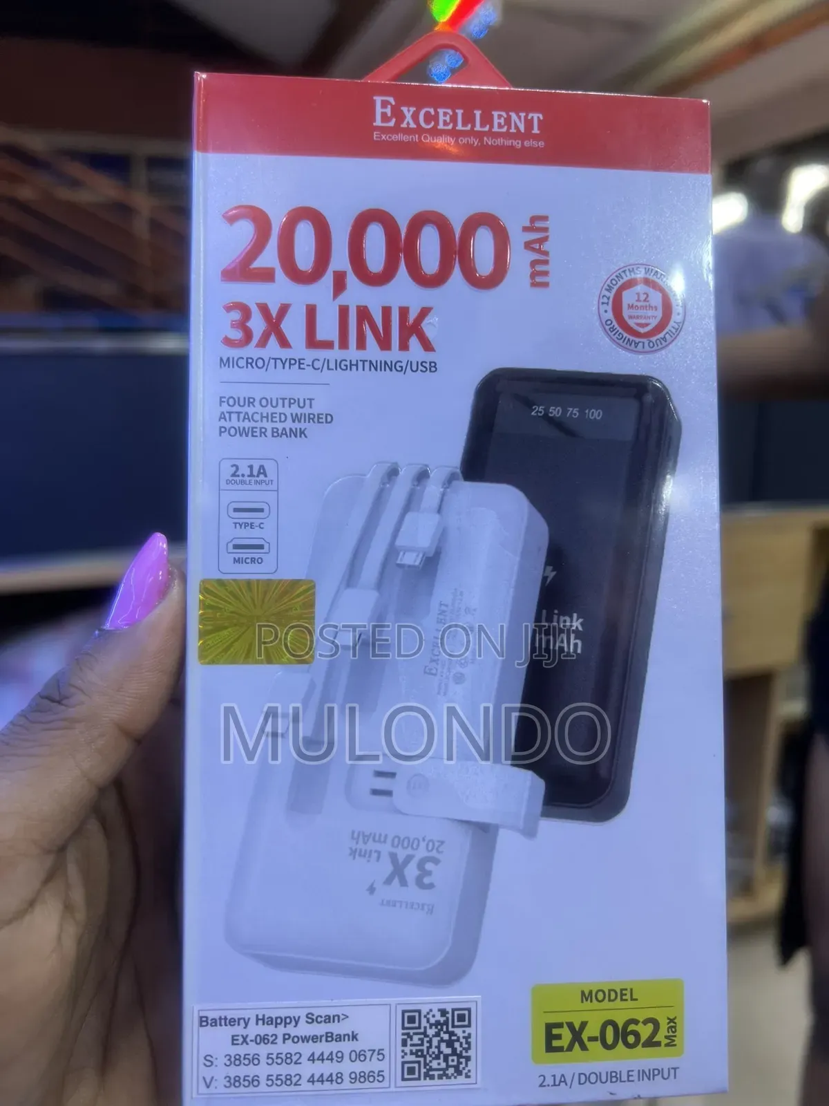 Excellent 20000mah Power Bank Ex‐062max in Central Division ...