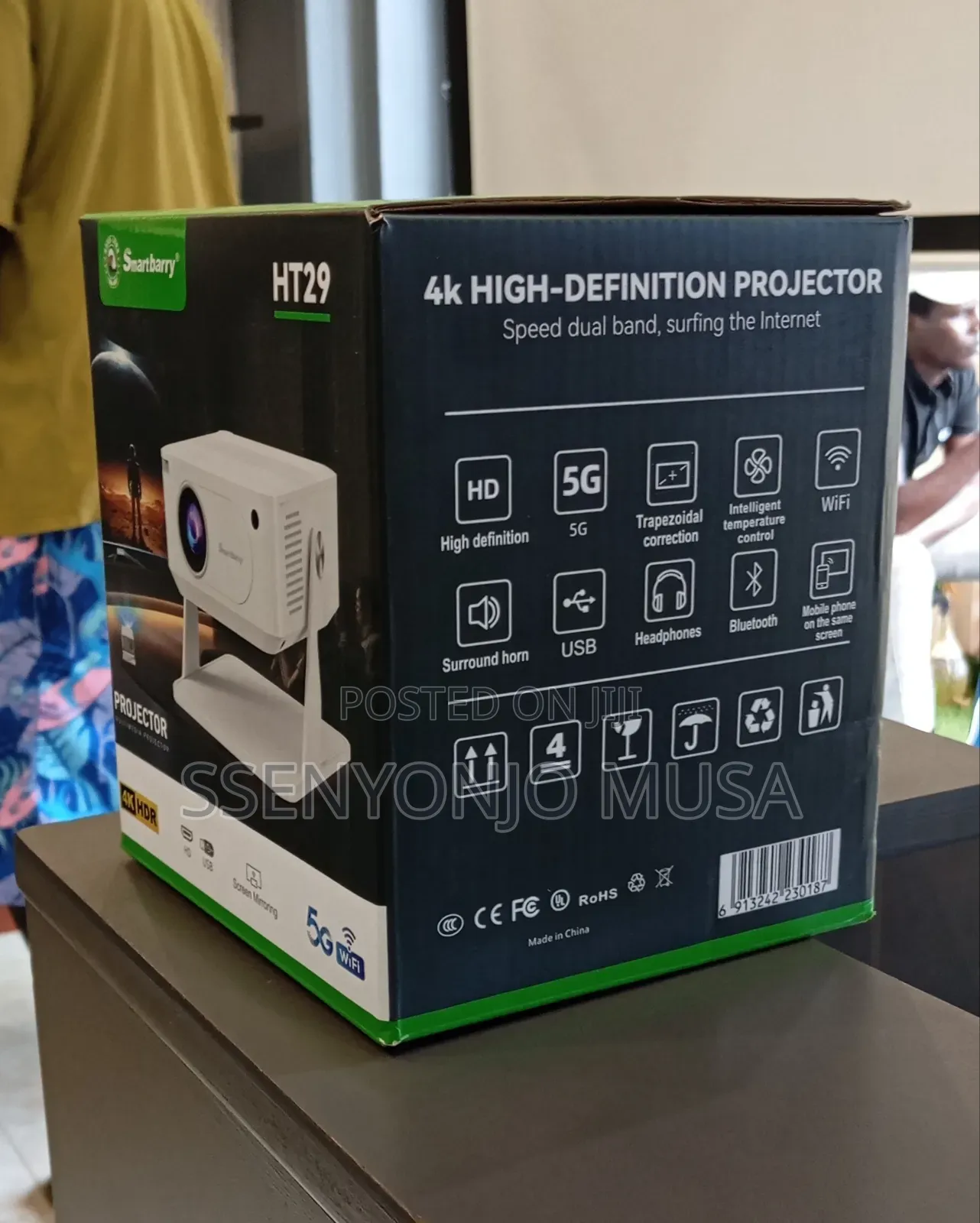 Smartberry Ht29 Mini Projector | Wifi6, Bt5.0, Screen Mirroring in ...