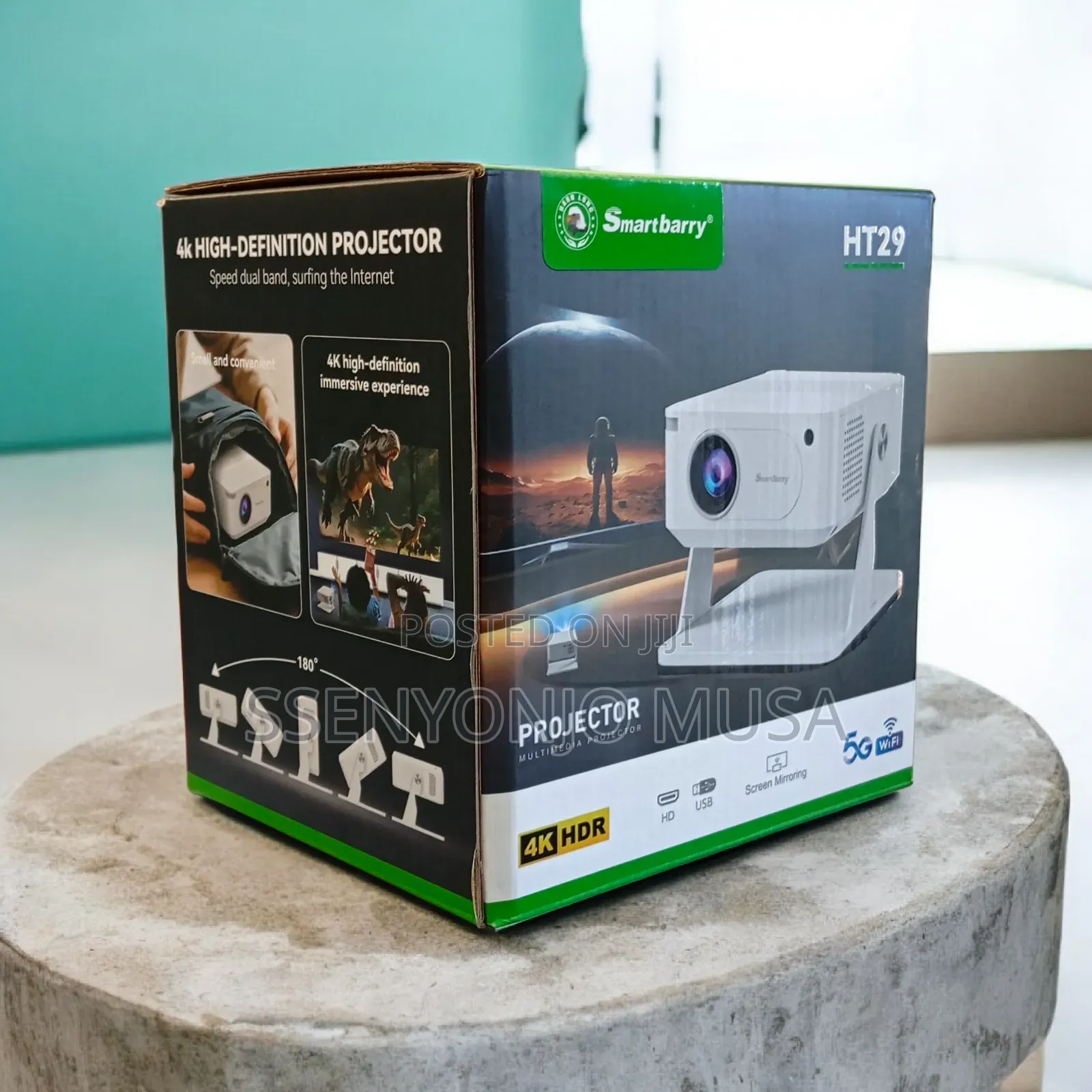 Smartberry Ht29 Mini Projector | Wifi6, Bt5.0, Screen Mirroring in ...