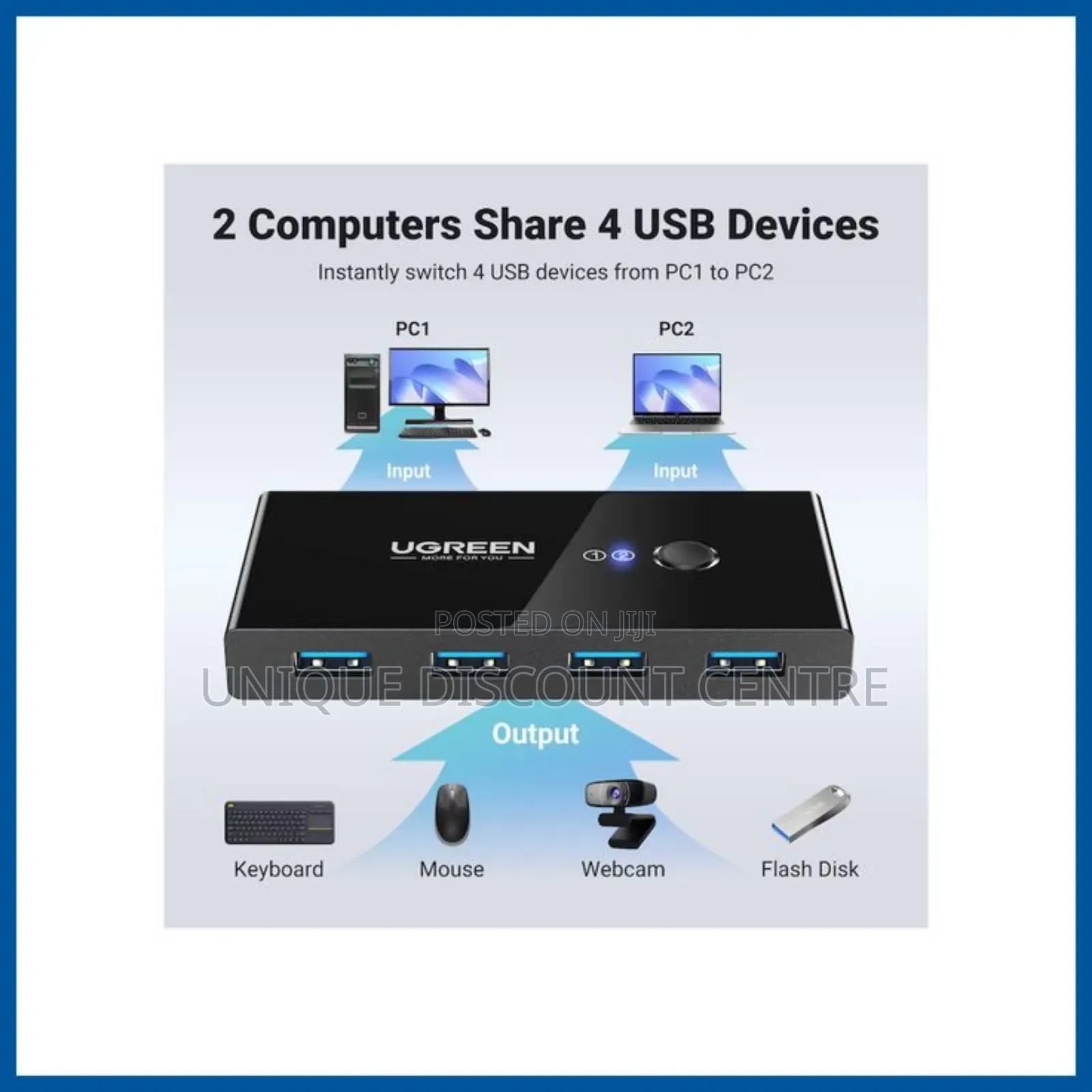 Usb Switch Selector 2 in 4 in Central Division - Computer Accessories ...