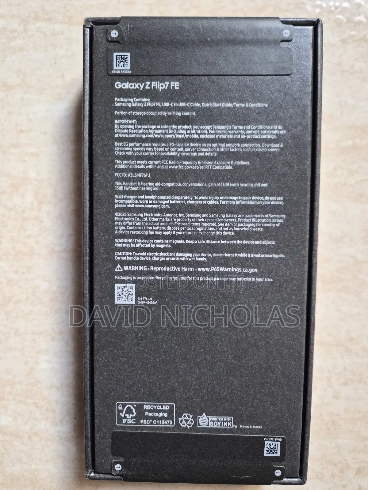 New Samsung Galaxy Z Flip7 256 GB White in Kira - Mobile Phones, David ...