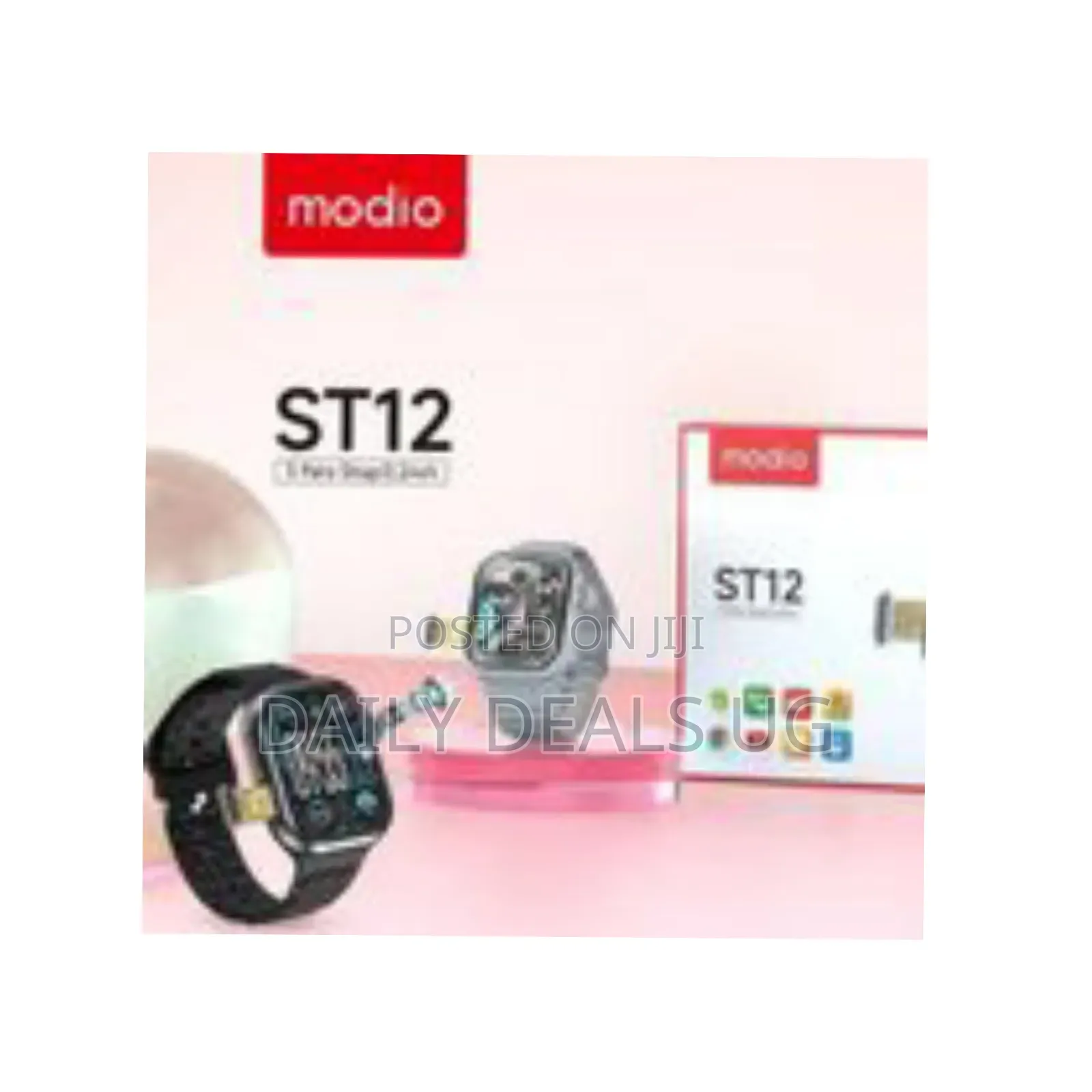 Modio St12 4g Network 2.2 Inch Smartwatch With 3 Pairs Strap in Central ...
