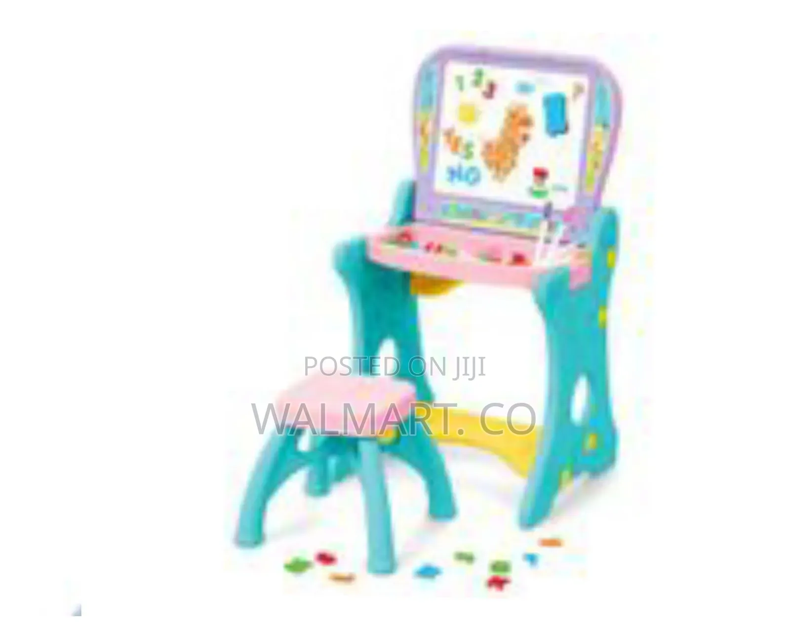 2 in 1 Childrens Digital Learning Drawing Table With Desk Stool Chair ...