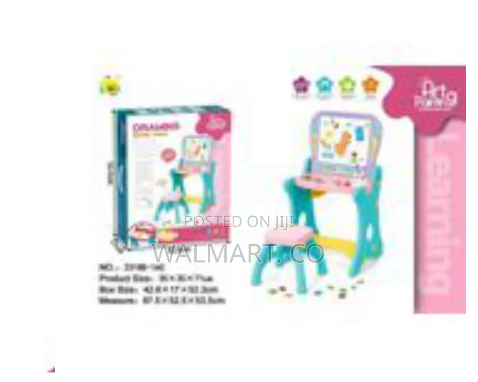 2 in 1 Childrens Digital Learning Drawing Table With Desk Stool Chair ...