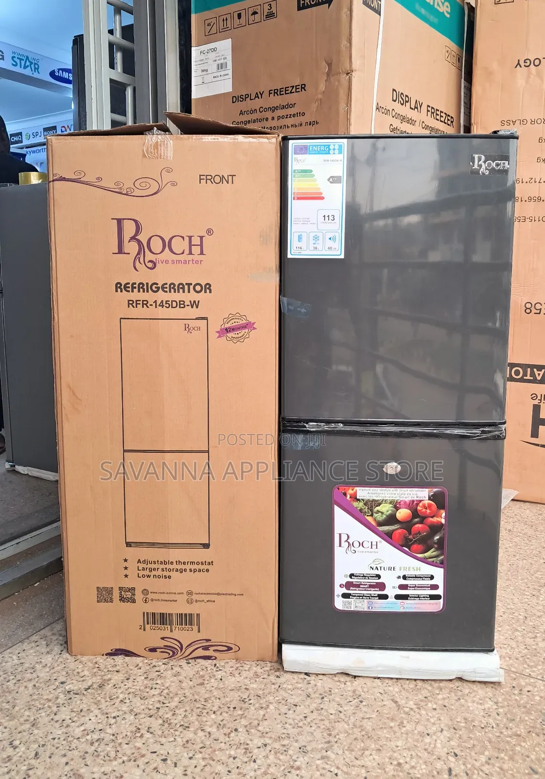 Rochi Double Door Fridge With Bottom Freezer 145 Litres in Central ...