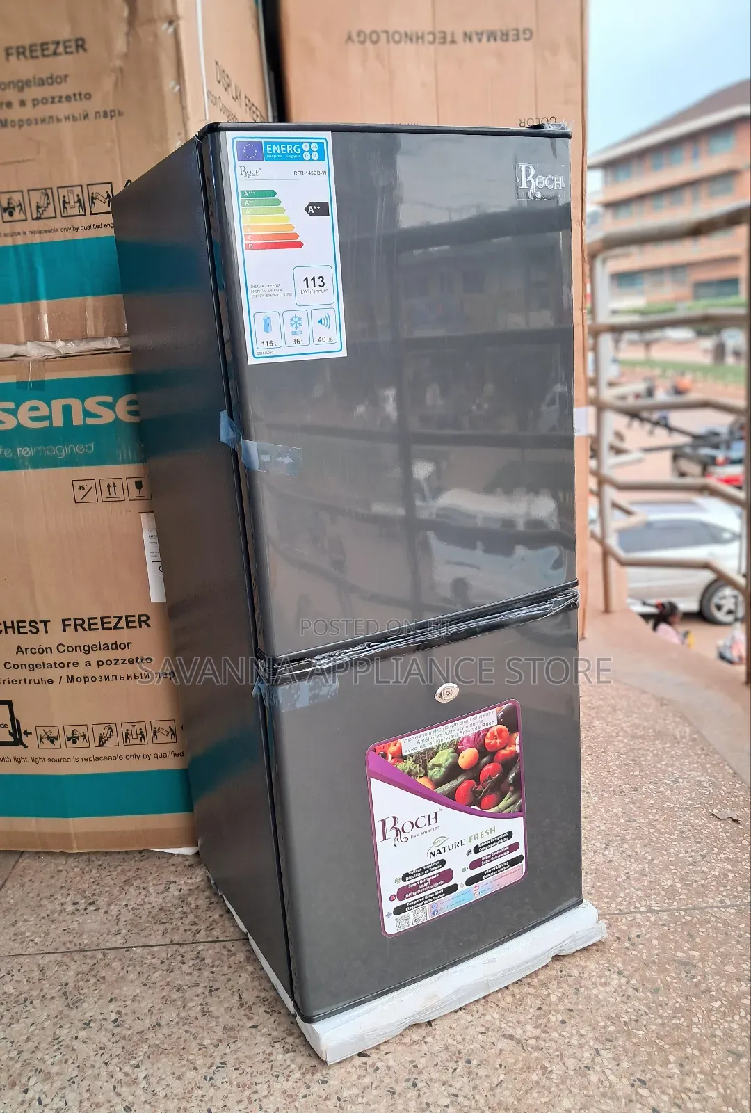 Rochi Double Door Fridge With Bottom Freezer 145 Litres in Central ...