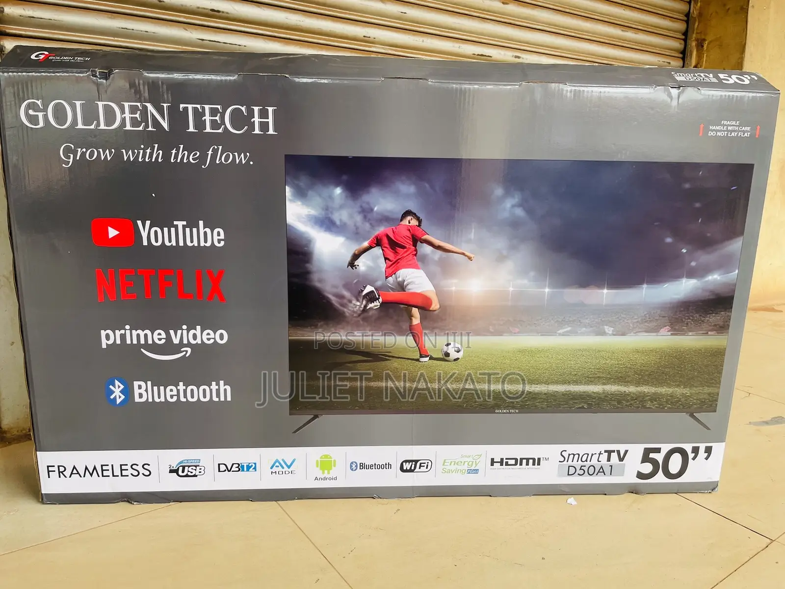 50 Inches Golden Tech Smart Tv Flameless in Central Division - TV & DVD ...