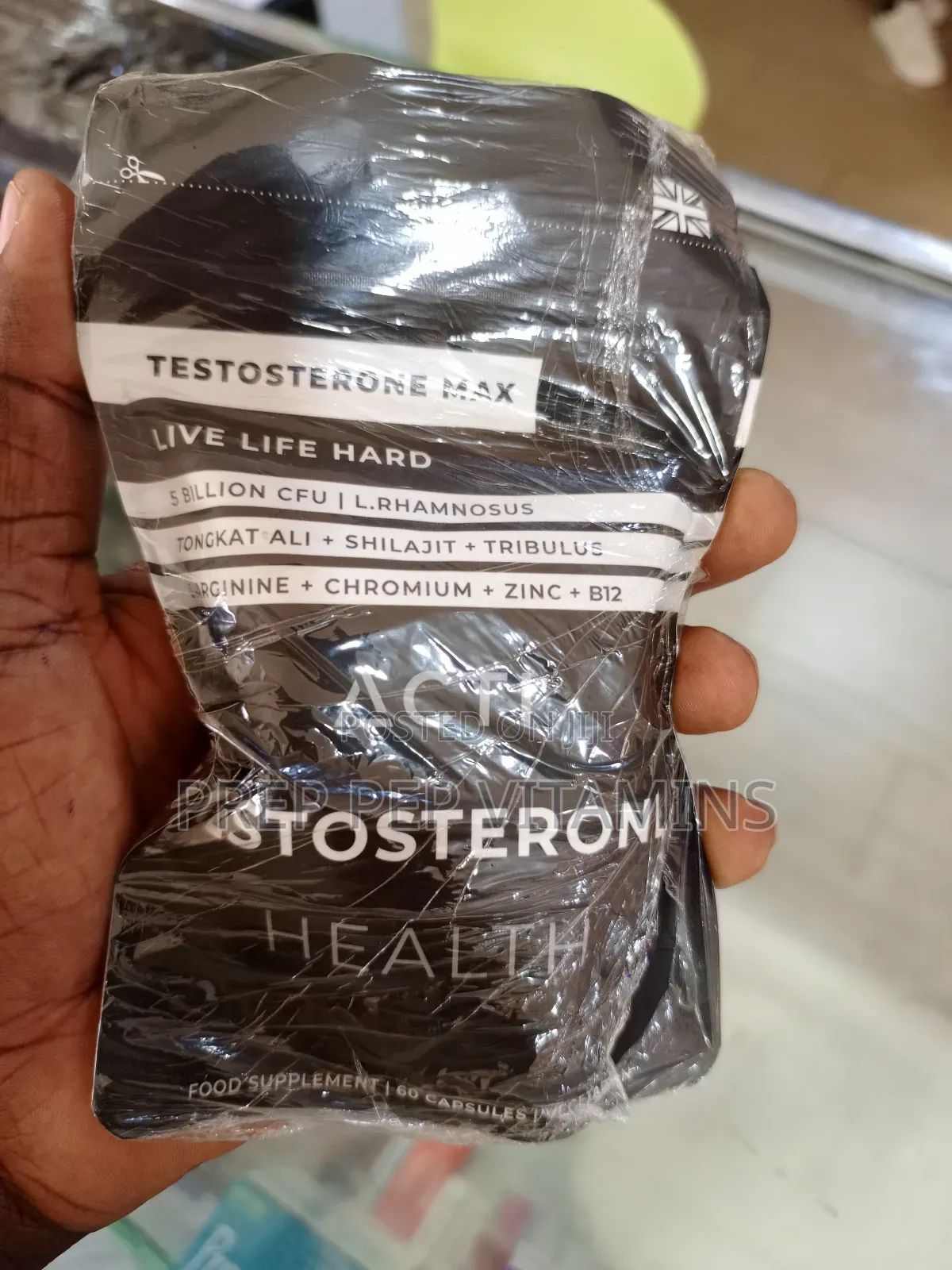 Testosterone Max Health Caps 60s - Men's Reproductiom Mood Energy in ...