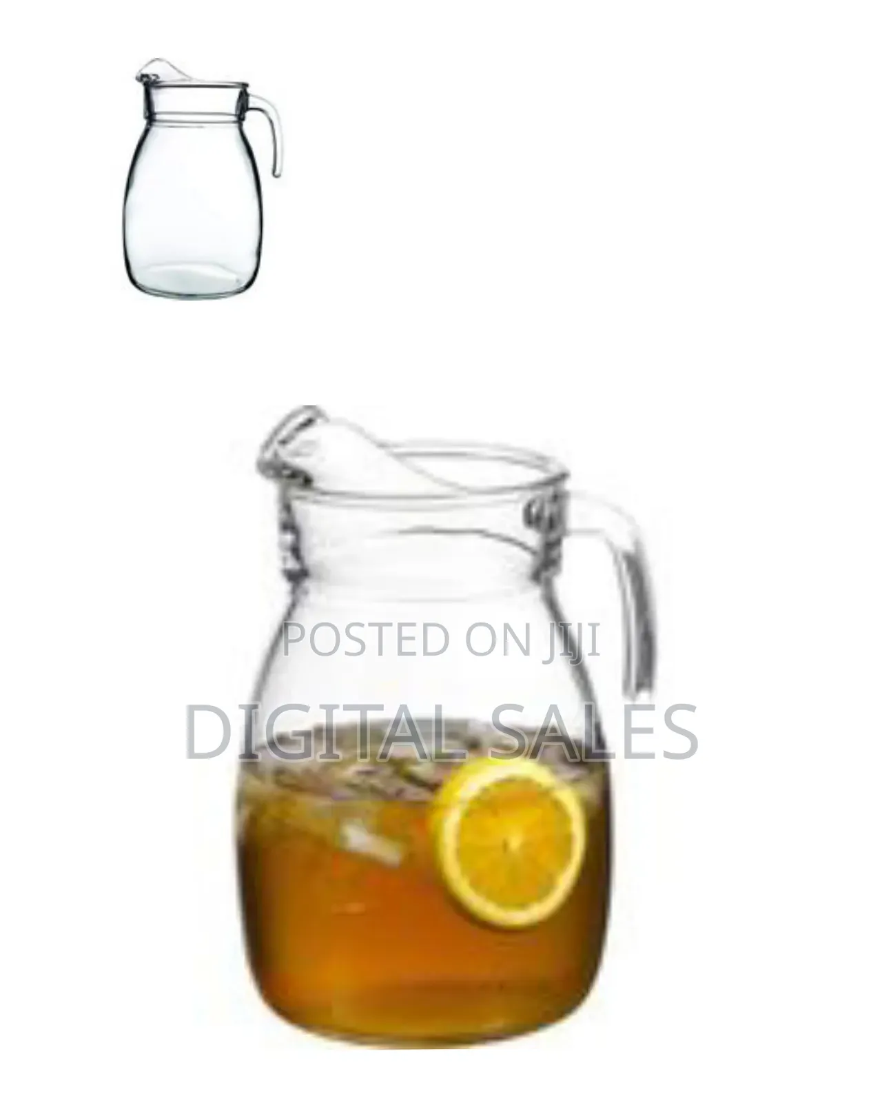 Pasabache Heat-Resistant Glass Pitcher With Handle, 2.5l in Rubaga ...
