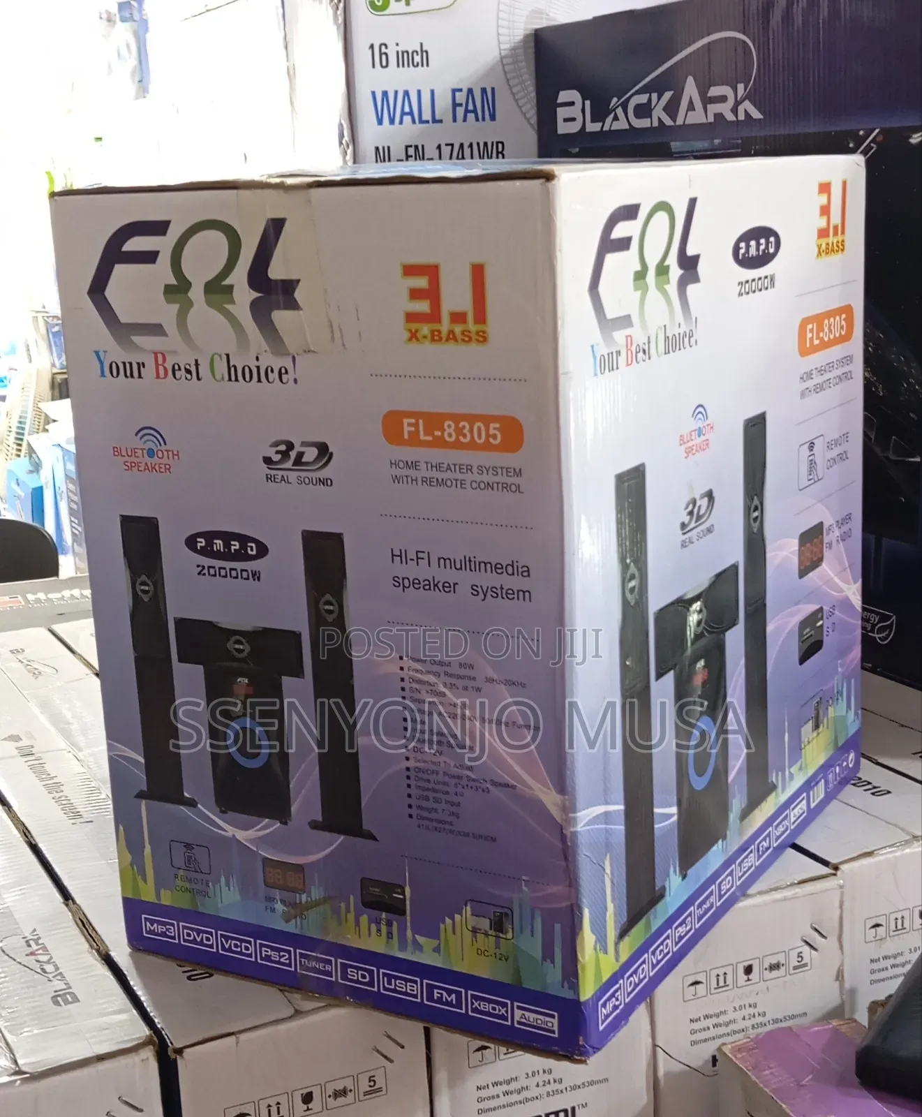 Fal Fl-8305 80w Bluetooth Woofer Home Theater System With Remote in ...