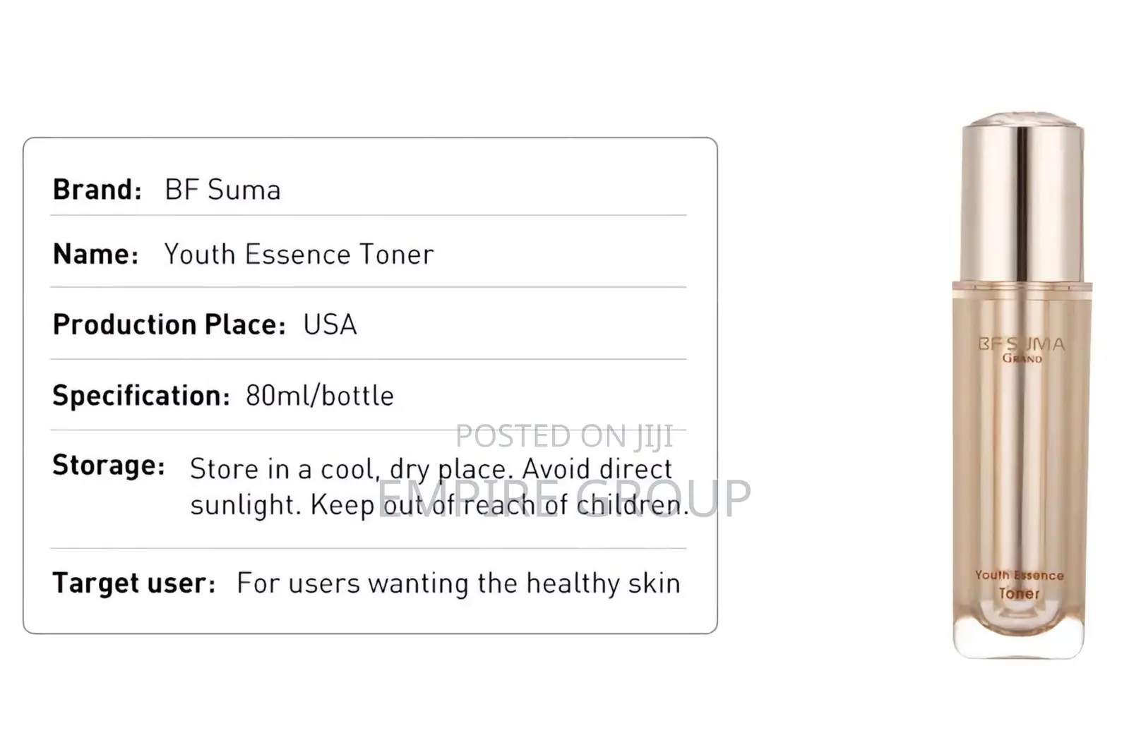 Youth Essence Toner | Antioxidant Firming Hydrating Toner in Central ...