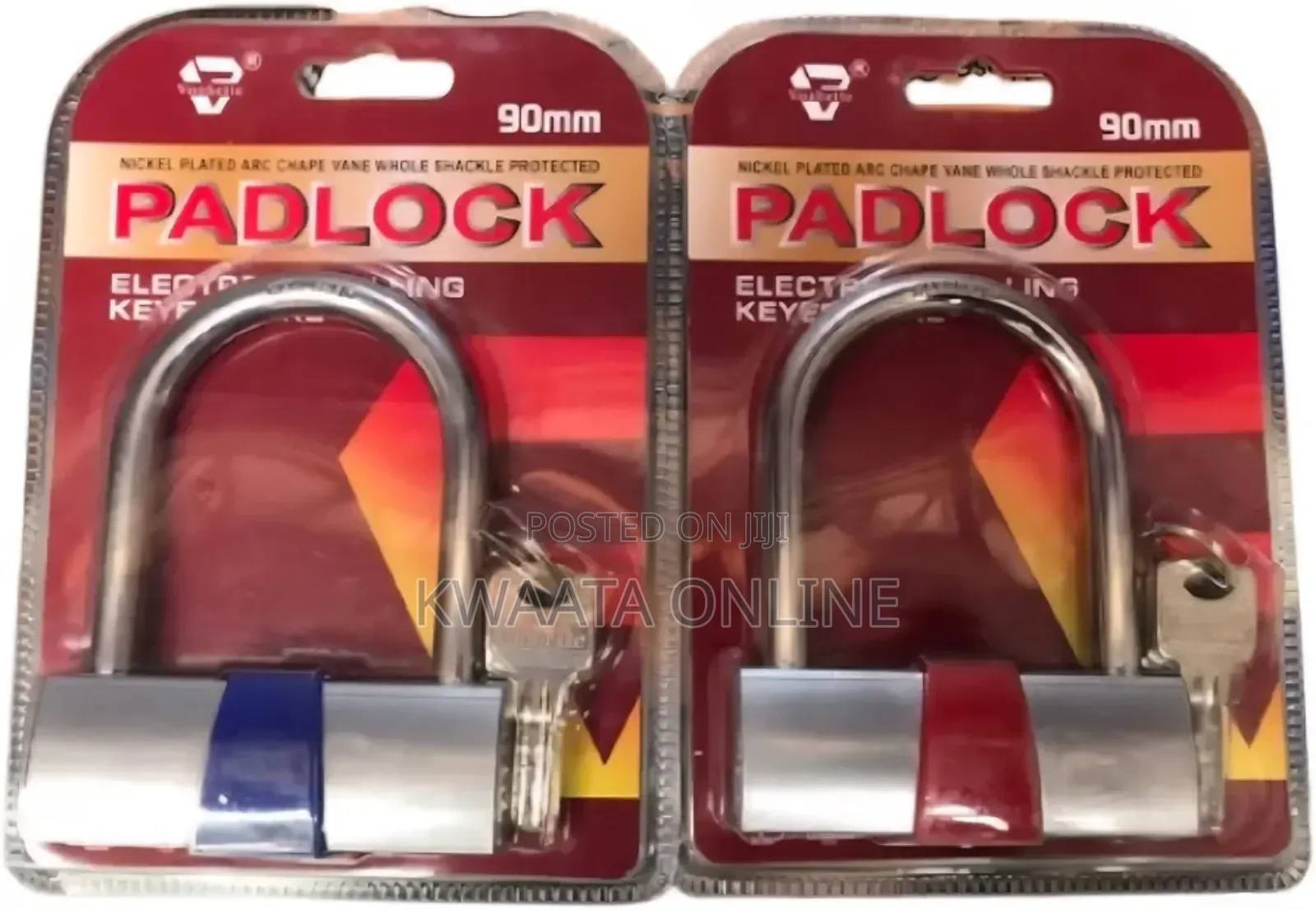 Casa Nickel Plated Padlock 60 Mm Lock and 3 Keys Hardened in Central ...