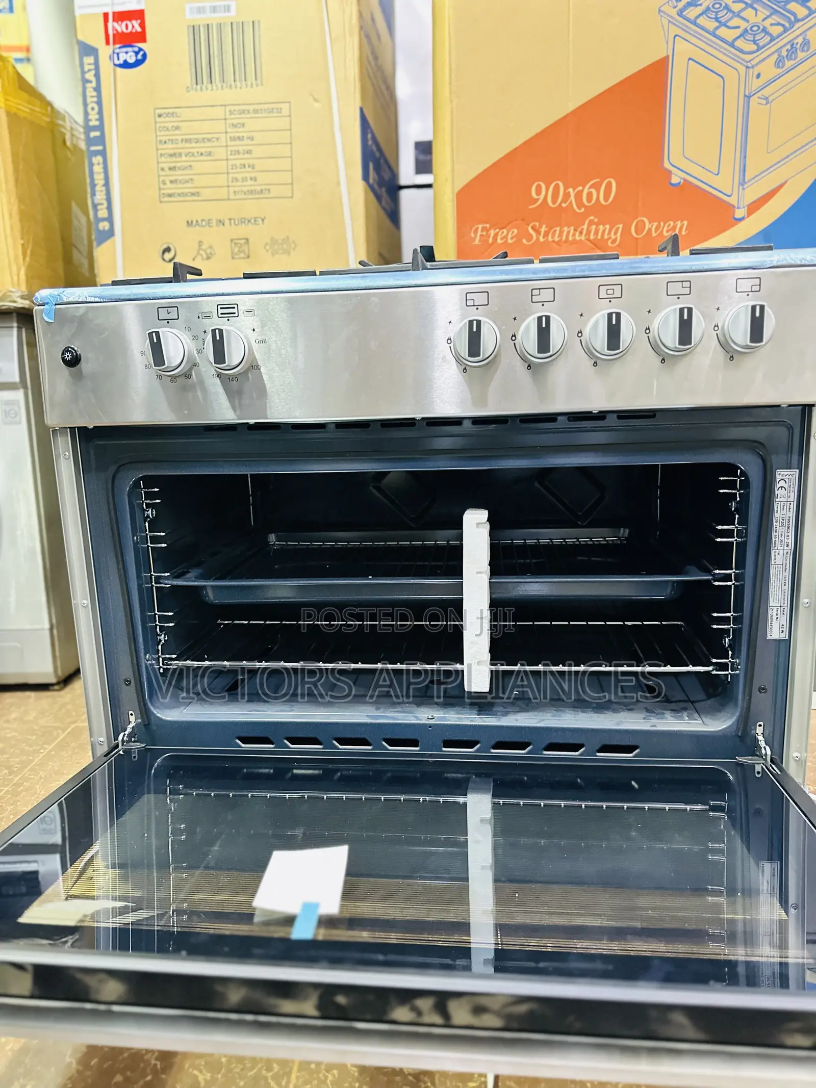 Ferre 5 Burner 90x60cm Gas Cooker England Make in Central Division ...