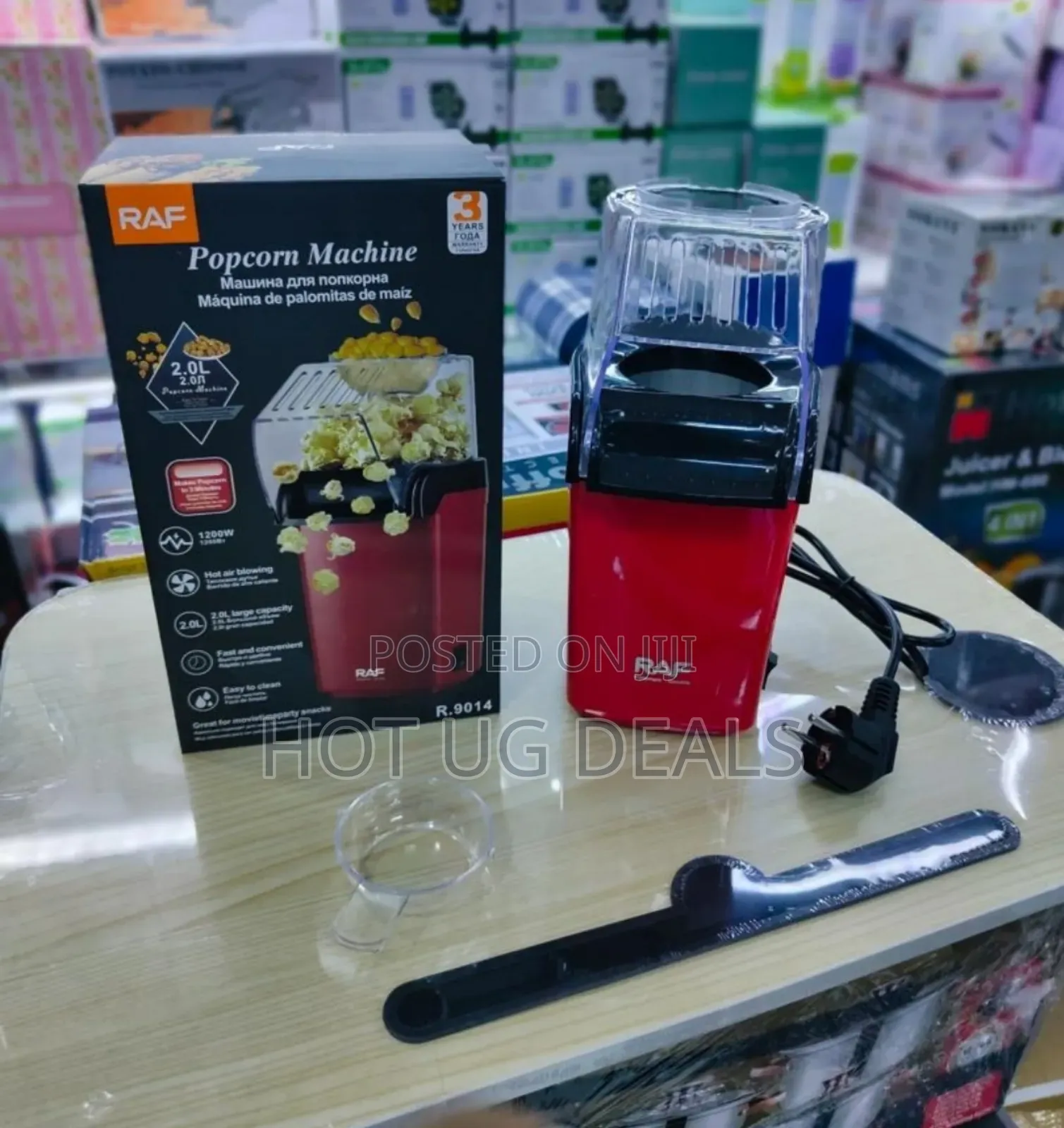 Raf Electric Popcorn / Pop Corn Maker Popper Machine - Red in Central ...