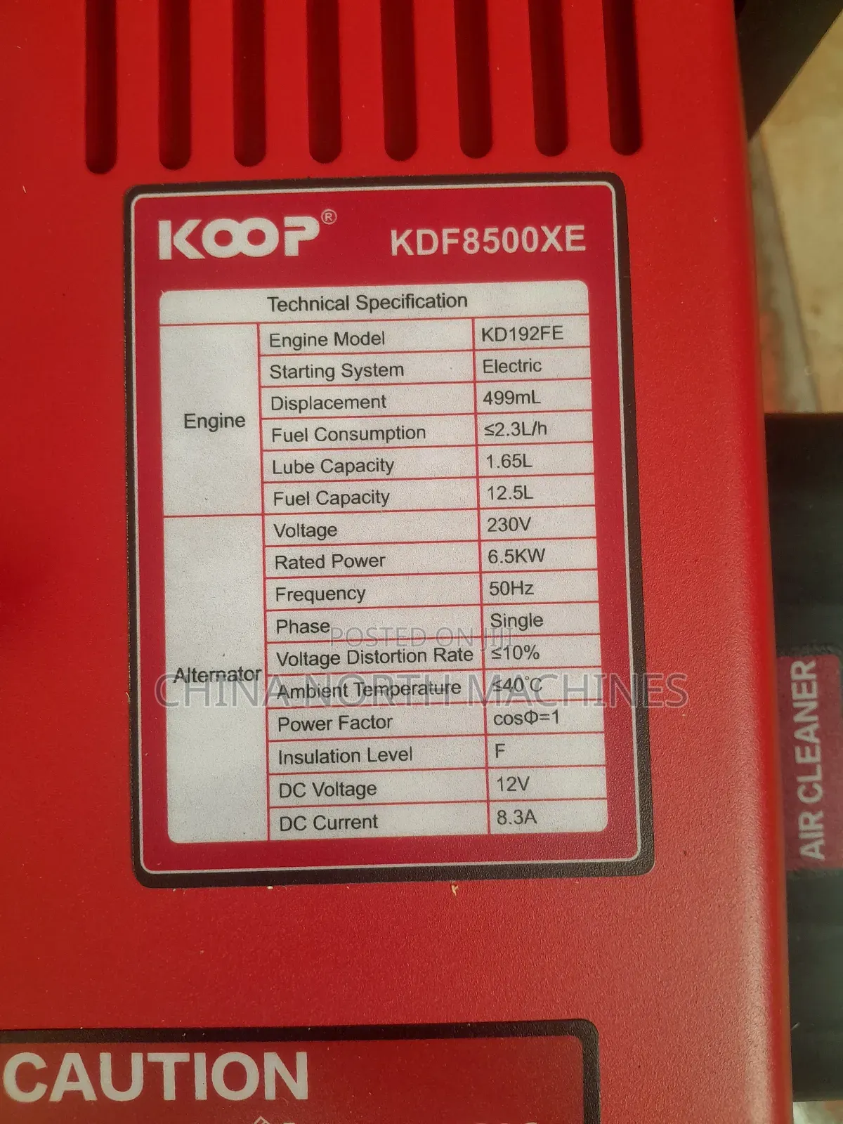The Koop Kdf8500xe Diesel Generator in Central Division - Electrical ...