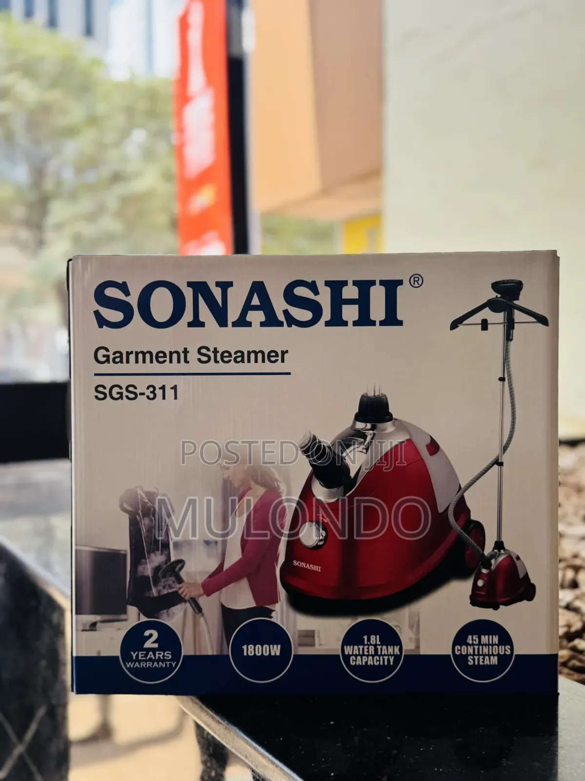 Sonashi Sgs‐311 Garment Steamer – 1800w – Red/Black/Silver in Central ...