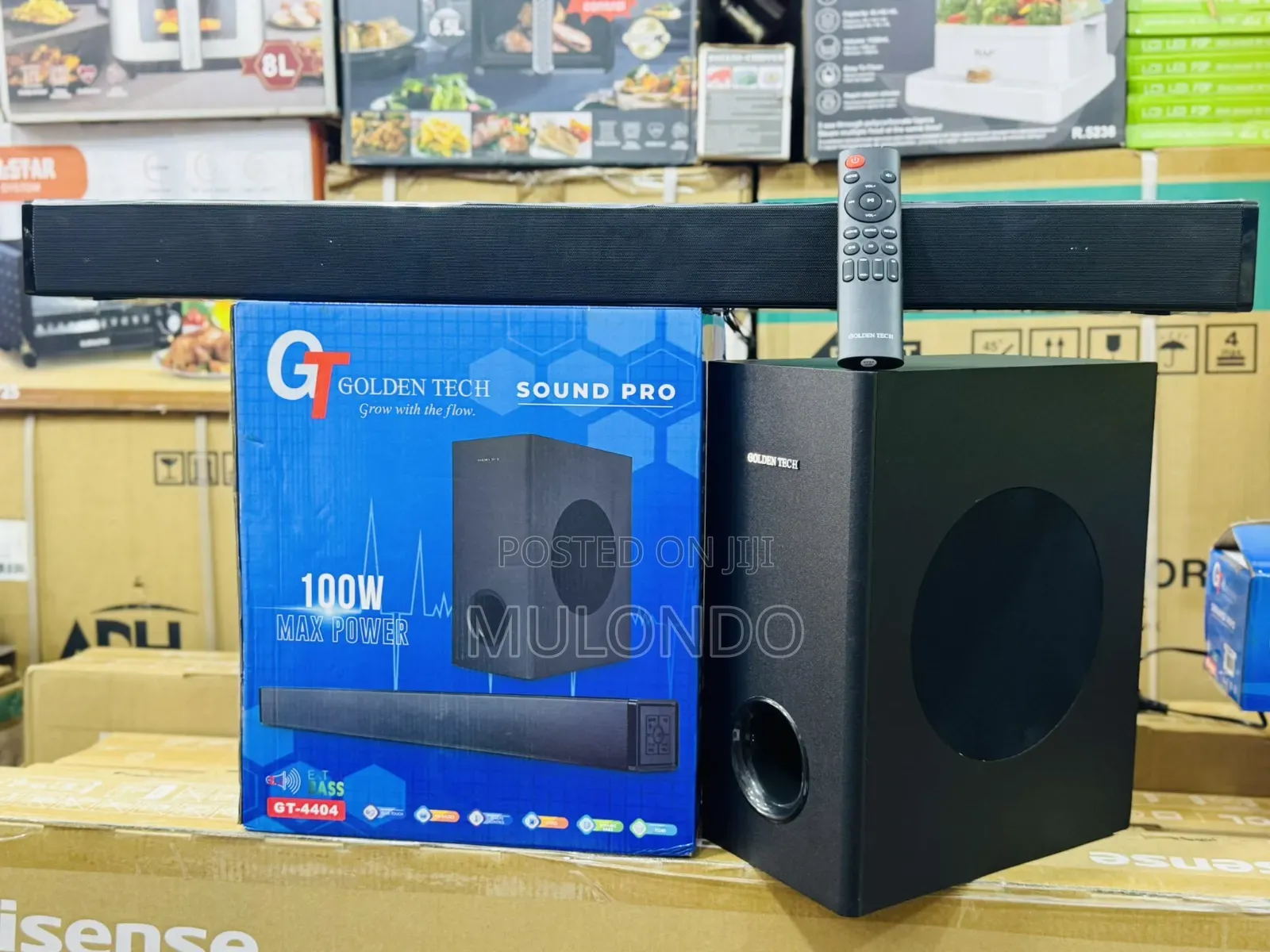 Golden Tech Gt‐4404 / 100w Sound Bar – 2.1 Channel – Black in Central ...