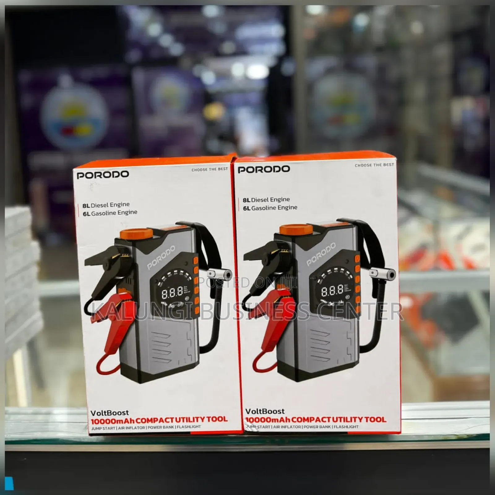 Porodo Volt Boost Compact Utility 3in1 Car Jump Starter 10000mah in ...