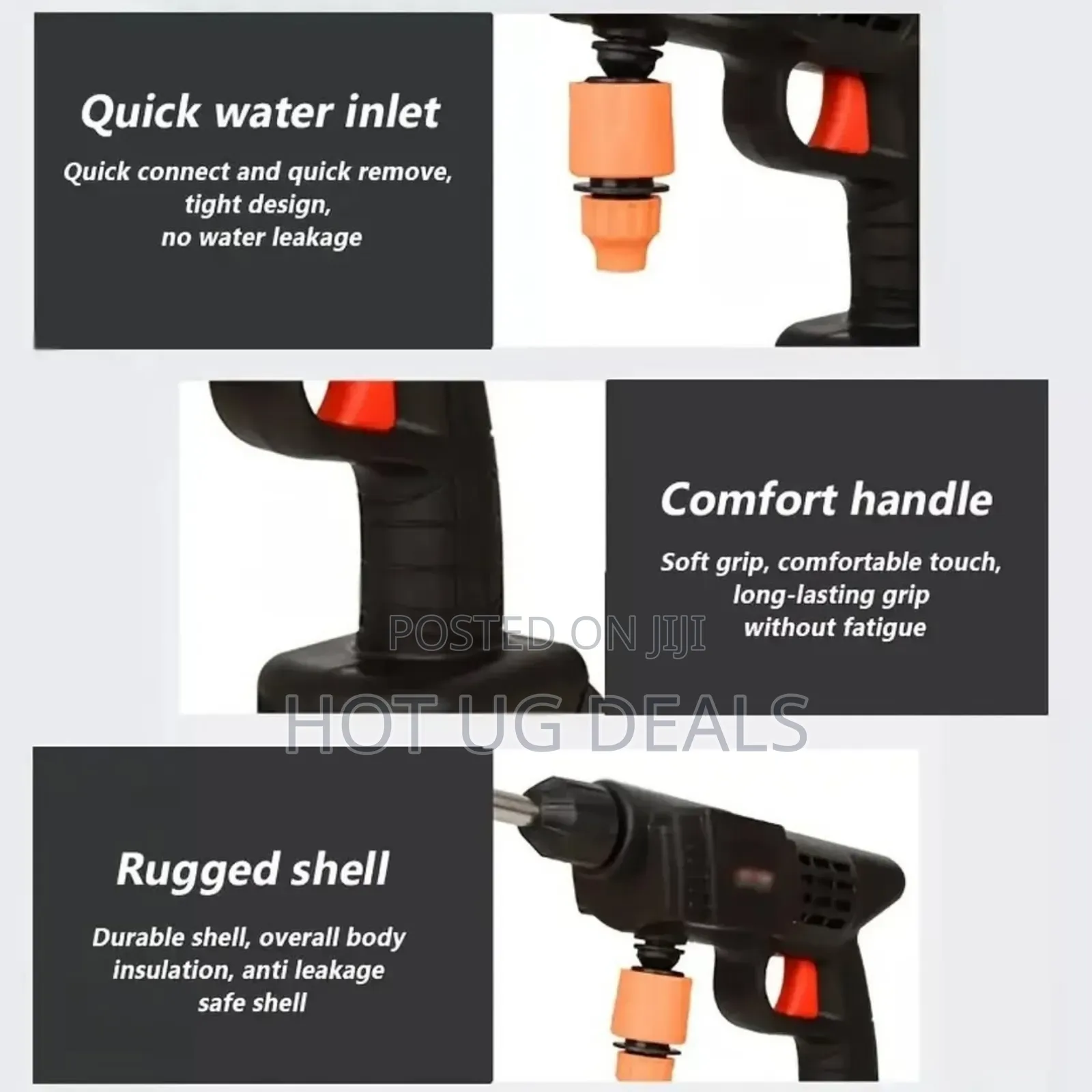 Rechargeable Pressure Car Washer, Cordless Sprayer With 2 Batteries in ...