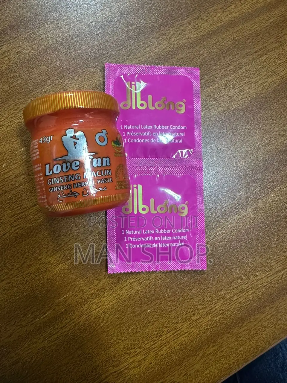Love Fun Ginseng Paste. 43gr=3 Dosage.Get 2 PCS of Condoms for Free in ...