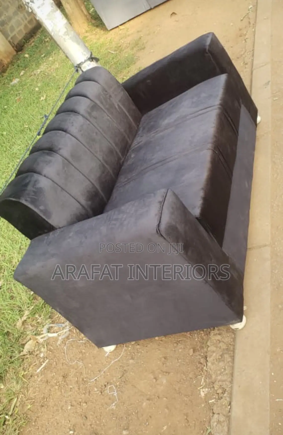 Two Seater Simple Sofa Couch in Black in Central Division - Furniture ...