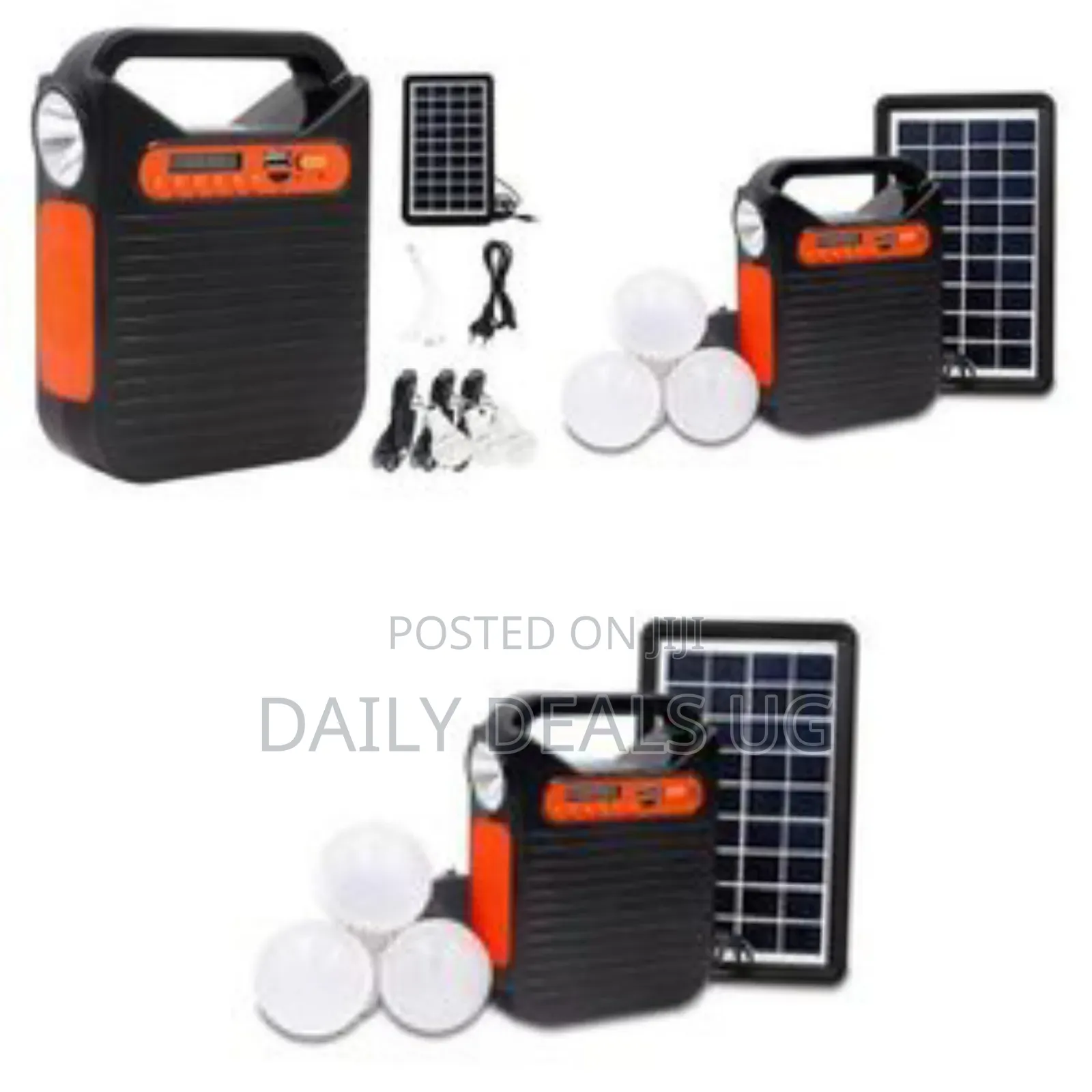 Easy Power Solar Lighting System With 3 Bulbs, 1 Light, Solar Panel for ...